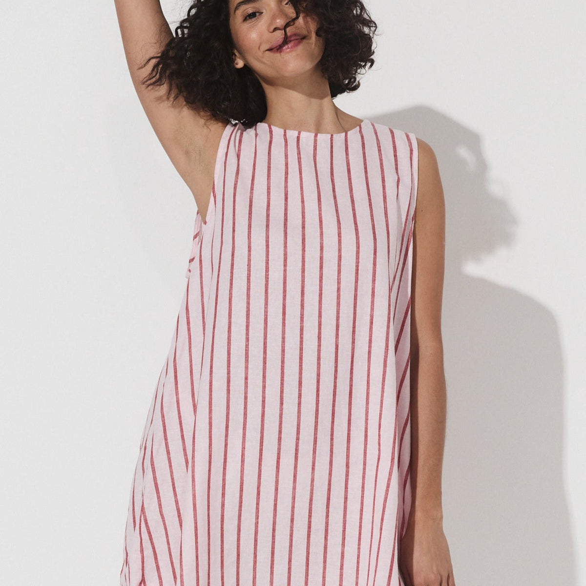 Classic Shift Dress - Stripe Hemp – Opia
